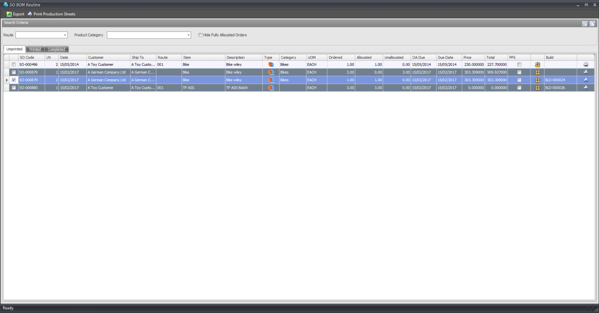 Customer Sales Order BOM Routine – CRM Software | Accounting Software ...
