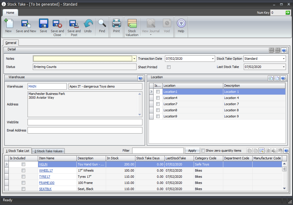 Stock Take Procedure – CRM Software | Accounting Software | Accounts ...